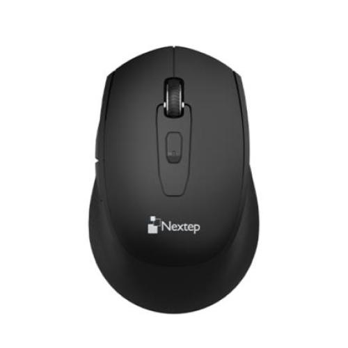 Mouse Nextep Bluetooth Color Negro 1600 Dpi Bateria Incluida