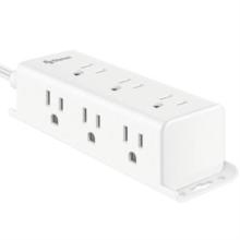 Tira Multicontacto Steren de 9 Salidas Longitud 1.1m Blanco