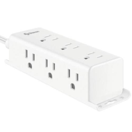 Tira Multicontacto Steren de 9 Salidas Longitud 1.1m Blanco